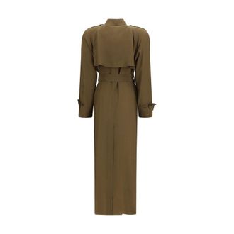 Petar Petrov Womens Bicolor Silk Trench Coat Clothing