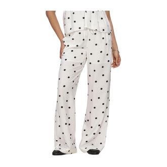 Catwalk Junkie Dotted Pull On Hosen - - Trousers - Damen - Wei&szlig; - M