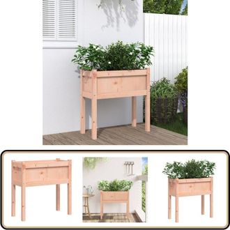 vidaXL Vidaxl - Jardinières avec pieds 70x31x70 cm bois massif douglas - Jardinière En Bois - Jardinière Extérieure - Pot De Fleurs Extérieur - Décoration
