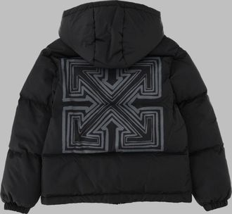 Off-white Arrow Monogram Puffer Down Jacket - Black