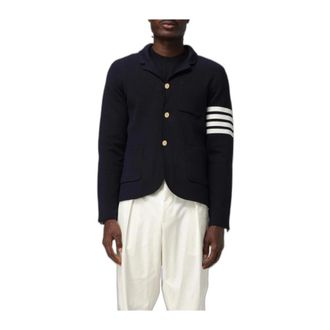 Thom Browne Woll 4-Bar Sportmantel - - Jackets - Herren - Blau - 2XL