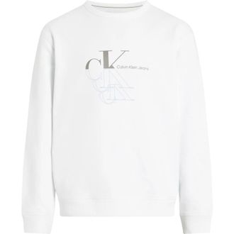 Calvin Klein Wei&szlig;e Baumwollpullover L&auml;ssige Passform - - Sweatshirts & Hoodies - Herren - Wei&szlig; - XL