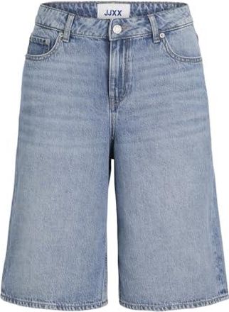 Jack & Jones Jack & Jones Jxlaura Long MW Denim Shorts DNM Sn, Bleu Jeans Clair, L Femme