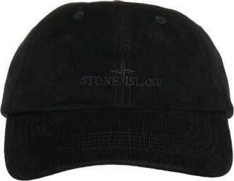Stone Island Caps & Mützen - Corduroy Baseball Cap - Gr. ONE SIZE - in Schwarz - für Damen
