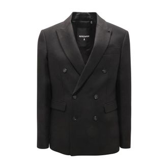 Patrizia Pepe Regular-Jacke mit doppelter Knopfleiste - - Jackets - Herren - Schwarzk - S