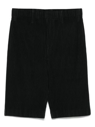 Homme Plissé Issey Miyake short à design plissé - Noir