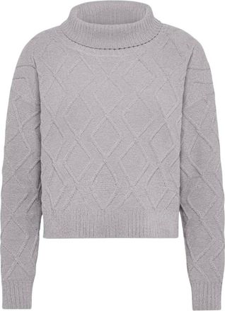 Roberto Ricci Design Rrd, Femme, Pulls, Bleu, Taille: 34 FR Pull en Chenille &agrave; Col Volcan