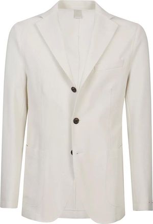 Eleventy Homme, Vestes, Beige, Taille: S Cotton Piquet Blazer
