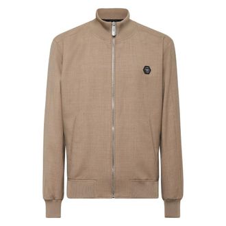Philipp Plein Wool Jacket Stripes - - Jackets - Herren - Beige - XL