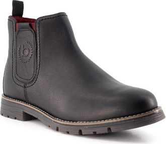 Bugatti Herren Chelsea Boots schwarz Glattleder