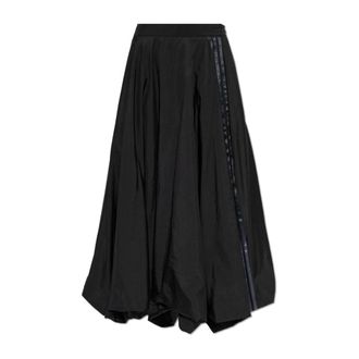 Yohji Yamamoto Gradient 3 Streifen Nylon Ballonrock - - Skirts - Damen - Schwarzk - S