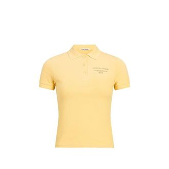 Acne Studios Polo Esimona Sunkissed en coton m&eacute;lang&eacute;