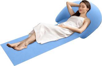 Generico Tragbare Strandmatte: faltbar, mit Kissen, leichte Outdoor-Entspannungsausr&uuml;stung f&uuml;r Solarbad, Freizeitaktivit&auml;ten, bequeme Campingmatte, Picknickdec