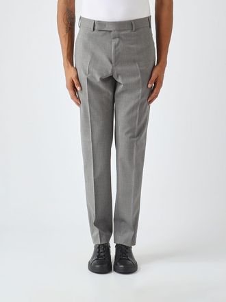 Pantaloni Torino Pantalon de tailleur coupe slim &agrave; taille mi-haute en laine vierge stretch