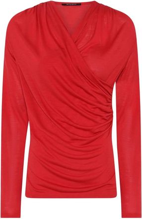 Bruuns Bazaar Femme, Blouses et Chemises, Rouge, Taille: 44 FR Acara Zazia Blouse
