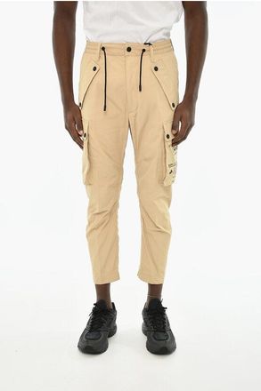 Dsquared2 Cotton Cargo Pants with Contrasting Print Größe 46