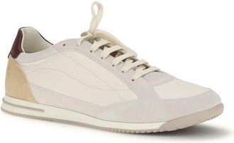 Brunello Cucinelli Mens Beige Calf Leather Bos Taurus Sneakers