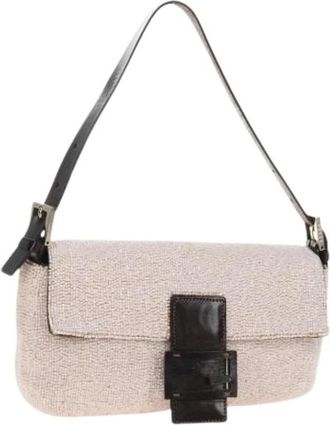 Fendi Sac bandouli&egrave;re vintage Fendi en perles - Femme - Pre-owned - Rose - Taille: ONE Size