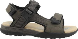 Geox Homme, Chaussures, Brun, Taille: 44 EU Sandales Plates