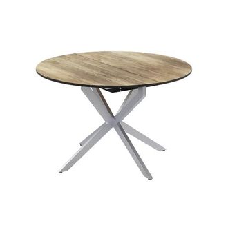 Vicco Table de Salle &agrave; Manger Loyd, Ch&ecirc;ne Rustique/Gris, 120x76.5cm Extensible