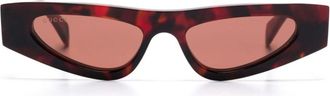 Gucci Sonnenbrille mit Cat-Eye-Gestell - Braun