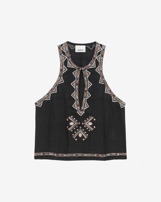 Isabel Marant Top Zahara - Femme - Noir - Taille 34 - Isabel Marant
