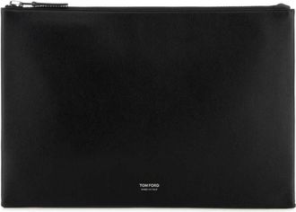 Tom Ford Homme, Sacs, Noir, Taille: ONE Size Leather Clutch