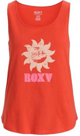 Roxy Femme Surfclassic Tank Organic T-Shirt, Poppy Red, S EU