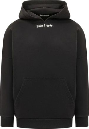 Palm Angels Homme, Sweatshirts et sweats &agrave; capuche, Noir, Taille: XL Logo Over Sweat &agrave; capuche