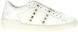 Valentino Garavani Low-Top Sneaker - Rockstud Untitled Sneakers - Gr. 41 (EU) - in Wei&szlig; - f&uuml;r Damen