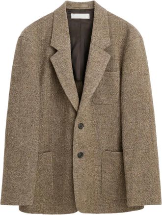 Our Legacy Embrace button-fastening blazer - Braun