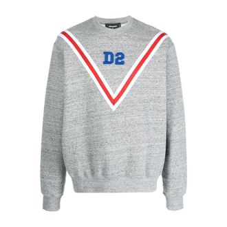 Dsquared2 Homme, Sweatshirts et sweats &agrave; capuche, Gris, Taille: S SweaT-shirt &Eacute;l&eacute;gant