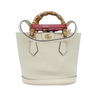 Gucci Pre-owned Vintage Bucket Bag - - Pre-owned - Damen - Wei&szlig; - ONE SIZE