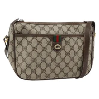 Gucci Pre-owned Vintage PVC GG Canvas Schultertasche - - Pre-owned - Damen - Beige - ONE SIZE