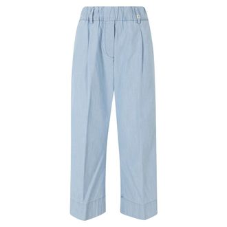 Myths Pantalone Lungo - - Trousers - Damen - Blau - S