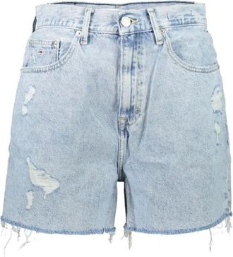 Tommy Hilfiger Femme, Shorts, Bleu, Taille: W25 Shorts en Denim Mom Jeans Bleu Clair