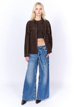Freaky Nation Lederjacke West Orange-FN