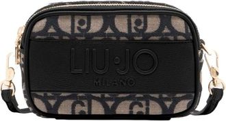 Liu Jo Femme, Sacs, Noir, Taille: ONE Size Small jacquard crossbody bag
