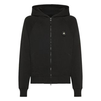 Peuterey Patek NER Baumwoll-Sweatshirt mit durchgehendem Rei&szlig;verschluss - - Sweatshirts & Hoodies - Herren - Schwarzk - L