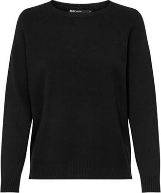 Only Only NOS Femme Onllesly Kings L/s Pullover KNT Noos Pull Not Applicable, Noir (Black Black), X-Small
