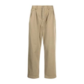 Polo Ralph Lauren Homme, Pantalons, Beige, Taille: W34 Pantalon Pliss&eacute; en Serg&eacute; Kaki