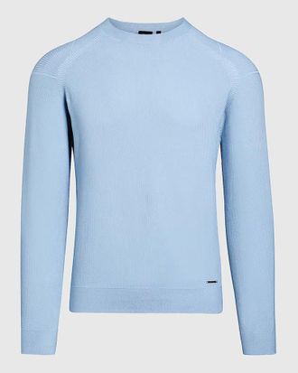 AlphaTauri Gestrickter Stretch-Pullover mit feiner Struktur in
