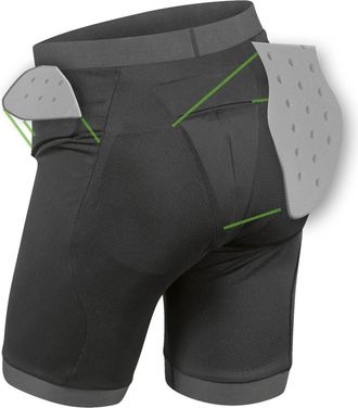 Komperdell Pro Short Skiprotektor Hose, Gr&ouml;&szlig;e:M, Farbe:Black/Grey