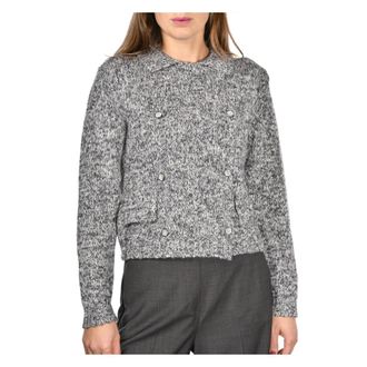 Gran Sasso Femme, Pulls, Multicolore, Taille: 40 FR Veste en laine moulin&eacute;e