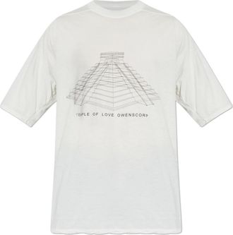 Rick Owens Homme, Tops, Gris, Taille: XL Jumbo SS T-Shirt