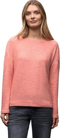 Street One Softes Shirt mit Kn&ouml;pfen Striking Coral Mel. 38