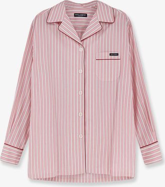 Dolce & Gabbana Striped Cotton Pajama Shirt - DOLCE & GABBANA - gender_Woman