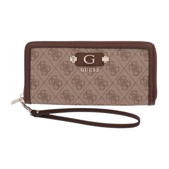Guess Femme, Accessoires, Beige, Taille: ONE Size Portefeuille zipp&eacute;