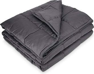 Navaris Couverture Lest&eacute;e - Couverture Pond&eacute;r&eacute;e Relaxante 135x200cm - Contre Insomnie Anxi&eacute;t&eacute; - Cocooning - 100% Coton - 8,8kg