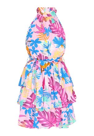 Izia Kleid Frauen hellrosa mehrfarbig